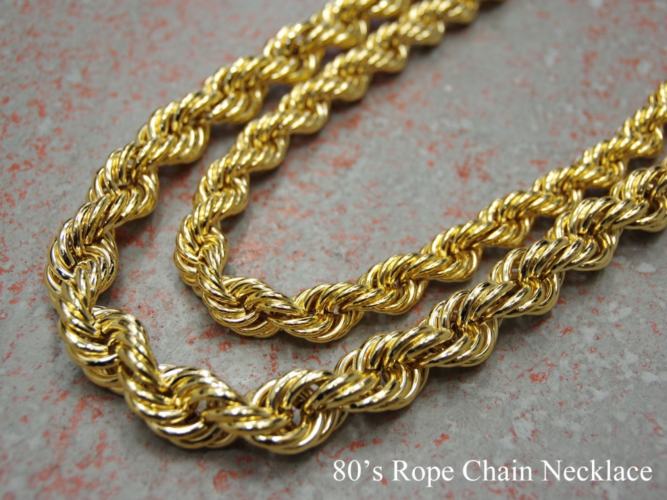 80’s Rope Chain Necklace / ロープ・チェーン・ネックレス | Fragile フラジャイル 大阪